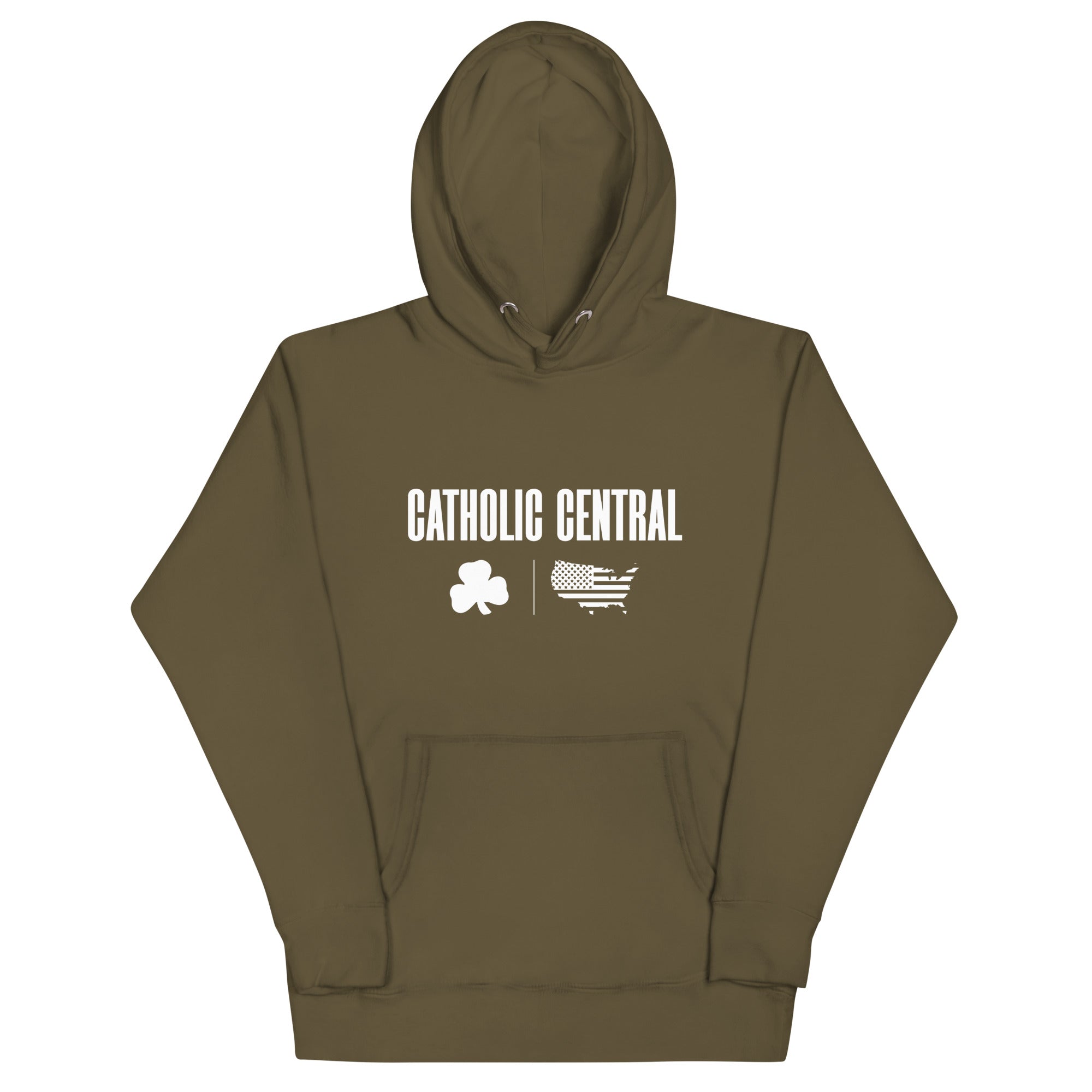 Catholic Central | Military Green Unisex Hoodie – Detroit Catholic Central